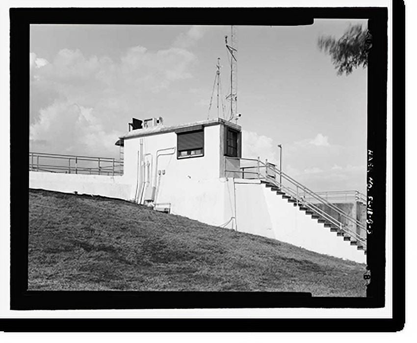 Historic Print, Moore Haven Lock, Lock Control House, Cross-State Canal ...