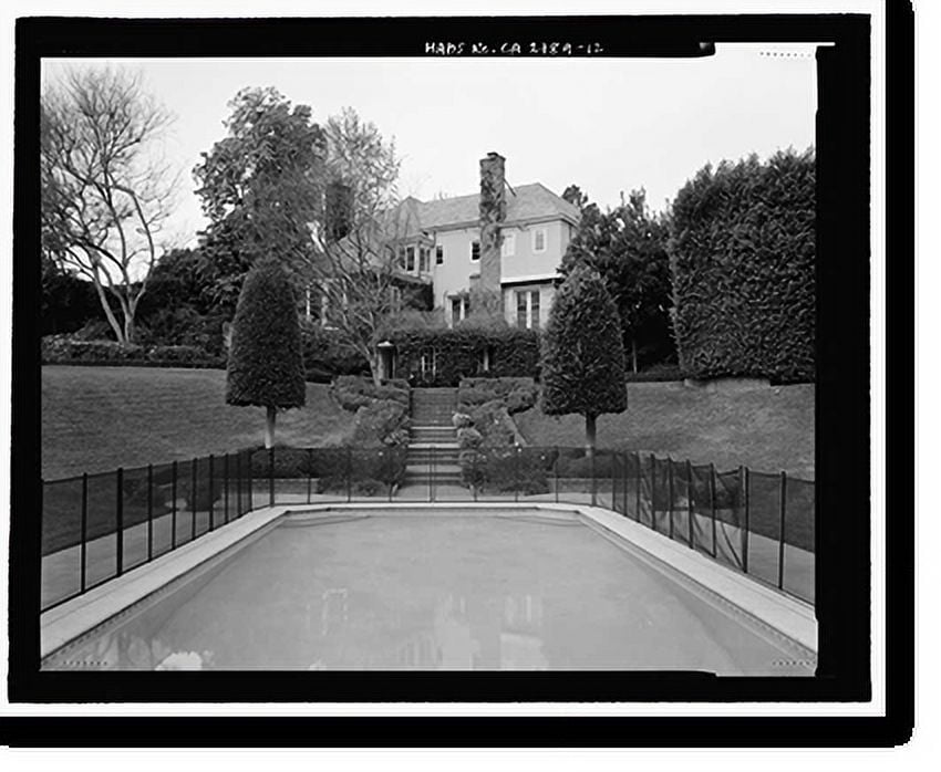 Historic Print, Morris Landau House, 638 North Faring Road, Los Angeles ...