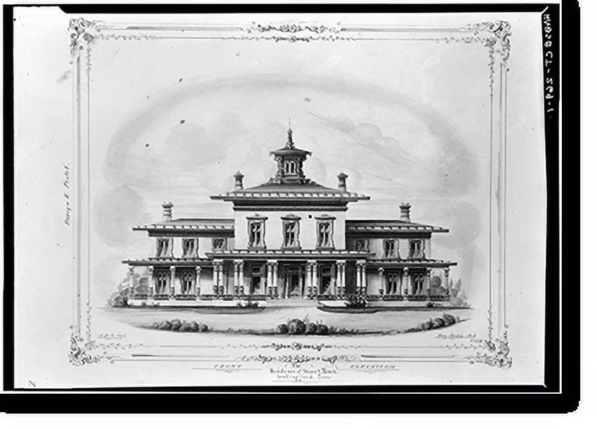 Historic Print, Moses Yale Beach House, 86 North Main Street ...