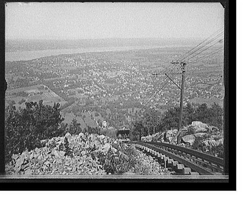 Historic Print, [Mount Beacon Inclined Railway, looking down,Fishkill ...
