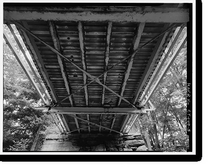 Historic Print, Mount Hope Road Bridge, Spanning Mount Hope River at ...