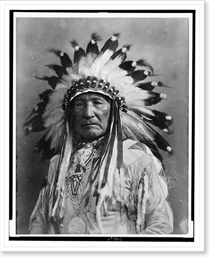 Historic Print, [Mountain Chief, half-length portrait, facing front ...