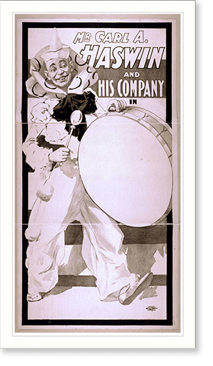 Historic Print, Mr. Carl A. Haswin and his company in, 16" x 20 ...