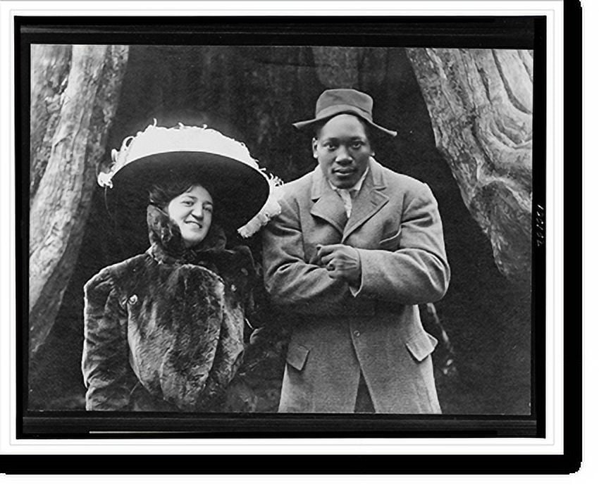 Historic Print, Mr. Jack Johnson & wife as Napoleon & Josephine", at ...