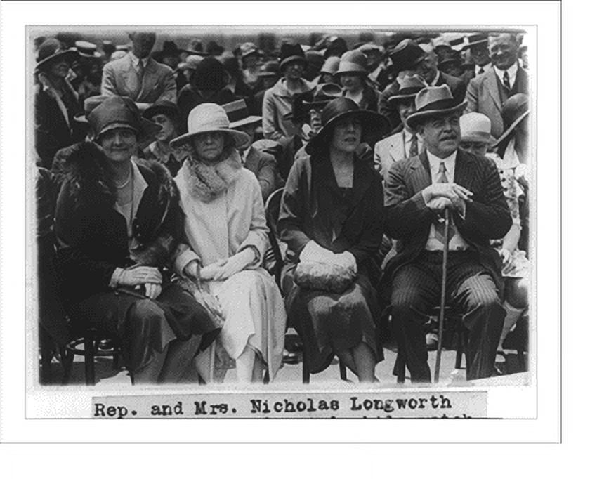 Historic Print, Mr. & Mrs. Nicholas Longworth at the Capitol ...