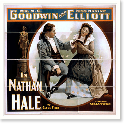 Historic Print, Mr. N.C. Goodwin and Miss Maxine Elliott in Nathan Hale ...