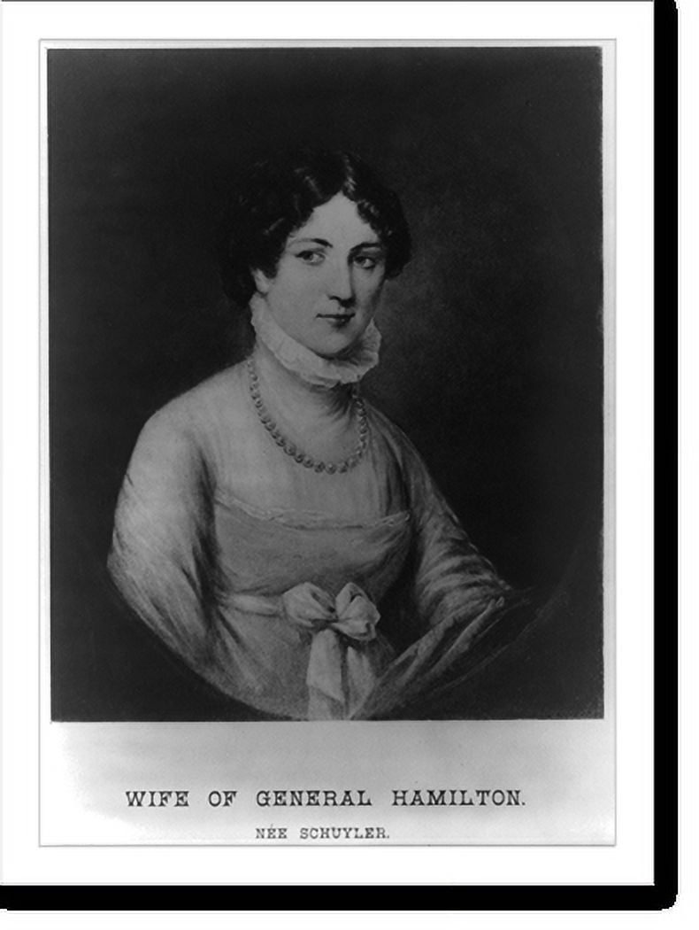 Historic Print, [Mrs. Alexander Hamilton, née Elizabeth Schuyler, head ...