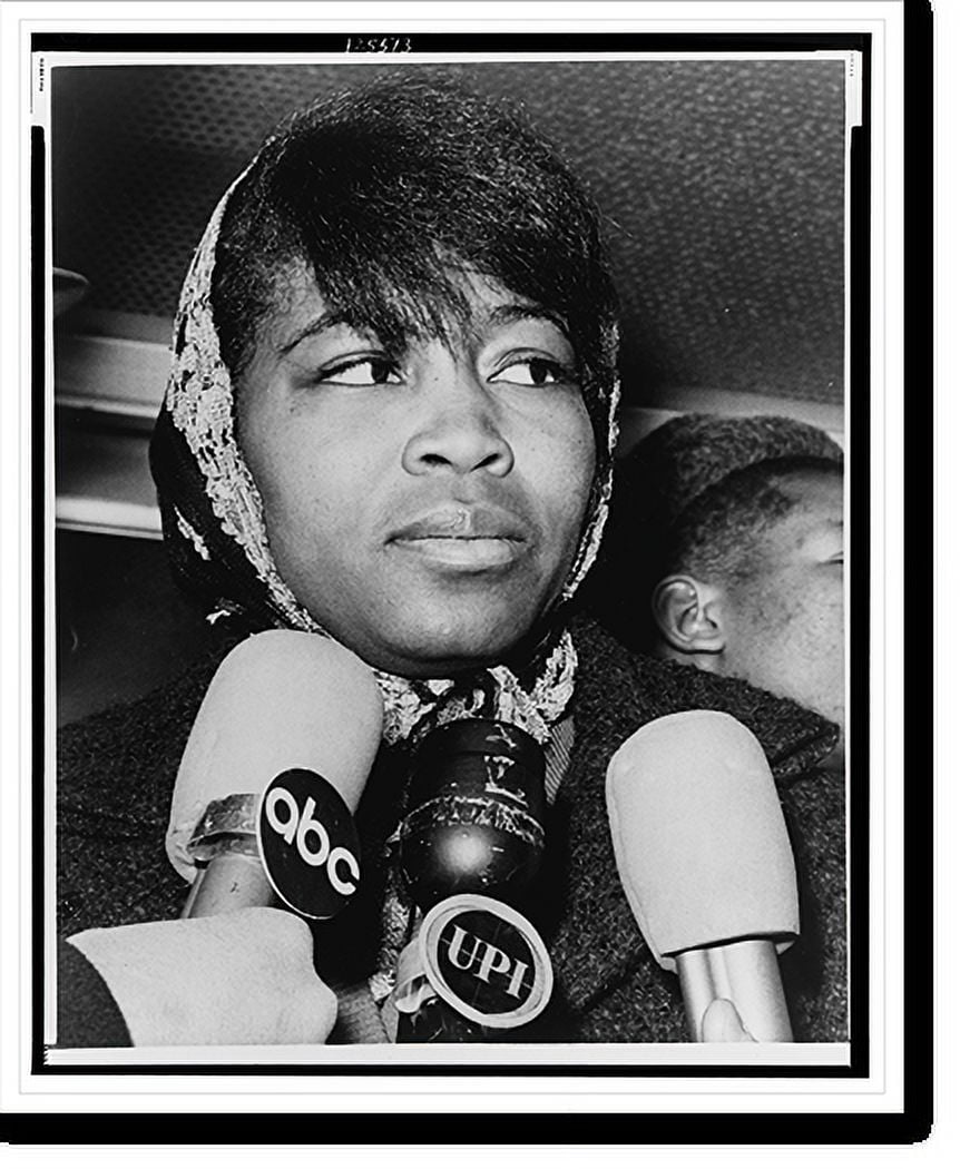 Historic Print, [Mrs. Betty Shabazz, bust portrait, facing right ...
