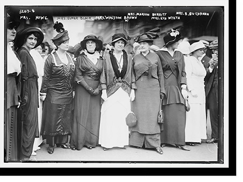 Historic Print, Mrs. Howe, Mrs. Elmer Black, Mrs. Walston Brown, Mrs ...