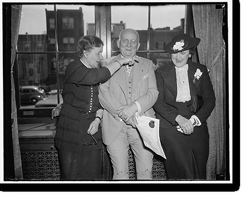 Historic Print, Mrs. John Nance Garner, wife of Vice Pres.; Capt. J.W ...