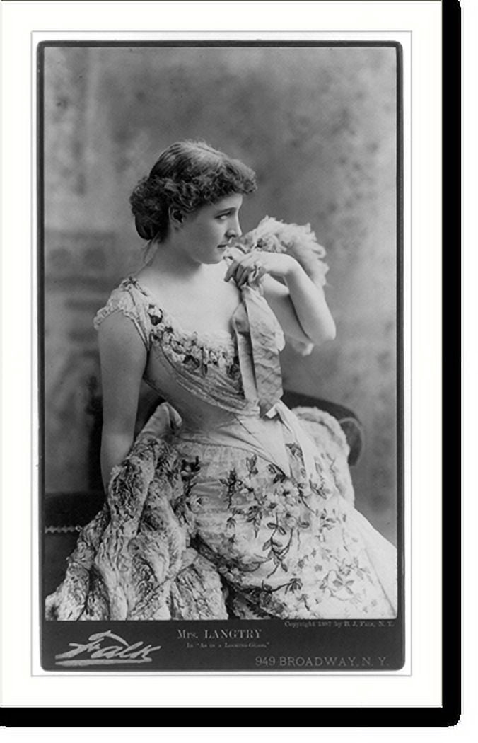 Historic Print, Mrs. [Lillie] Langtry in As in the Looking Glass"", 16 ...