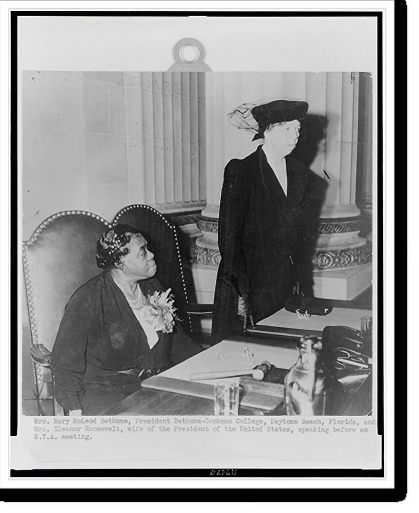 Historic Print, Mrs. Mary McLeod Bethune, President Bethune-Cookman ...