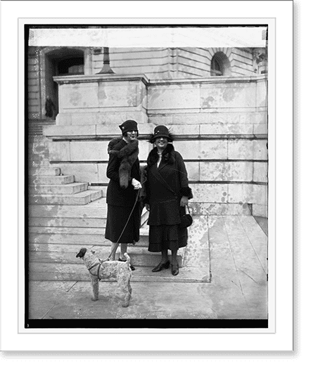 Historic Print, Mrs. Peter Gerry & Mrs. Fred Gillette, 12/15/25, 16" x ...
