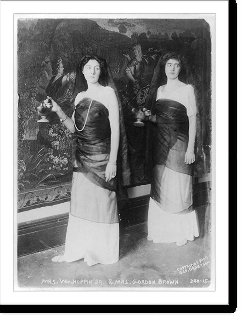 Historic Print, [Mrs. William Hoppin, Jr. and Mrs. Gordon Brown in ...
