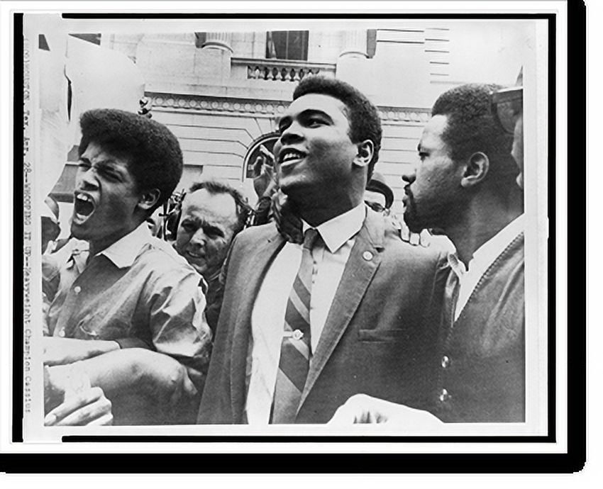 Historic Print, [Muhammad Ali, formerly Cassius Clay, with supporters ...