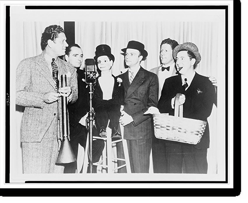 Historic Print, [NBC Radio performers (left to right) Bob Burns, Tommy ...