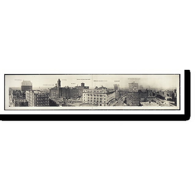 Historic Print, NE Panoramic view of Omaha 1916 PHOTO, Width 7" x ...