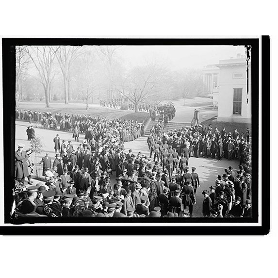 Historic Print, NEW YEAR'S RECEPTION AT WHITE HOUSE. GENERAL VIEW; ARMY ...