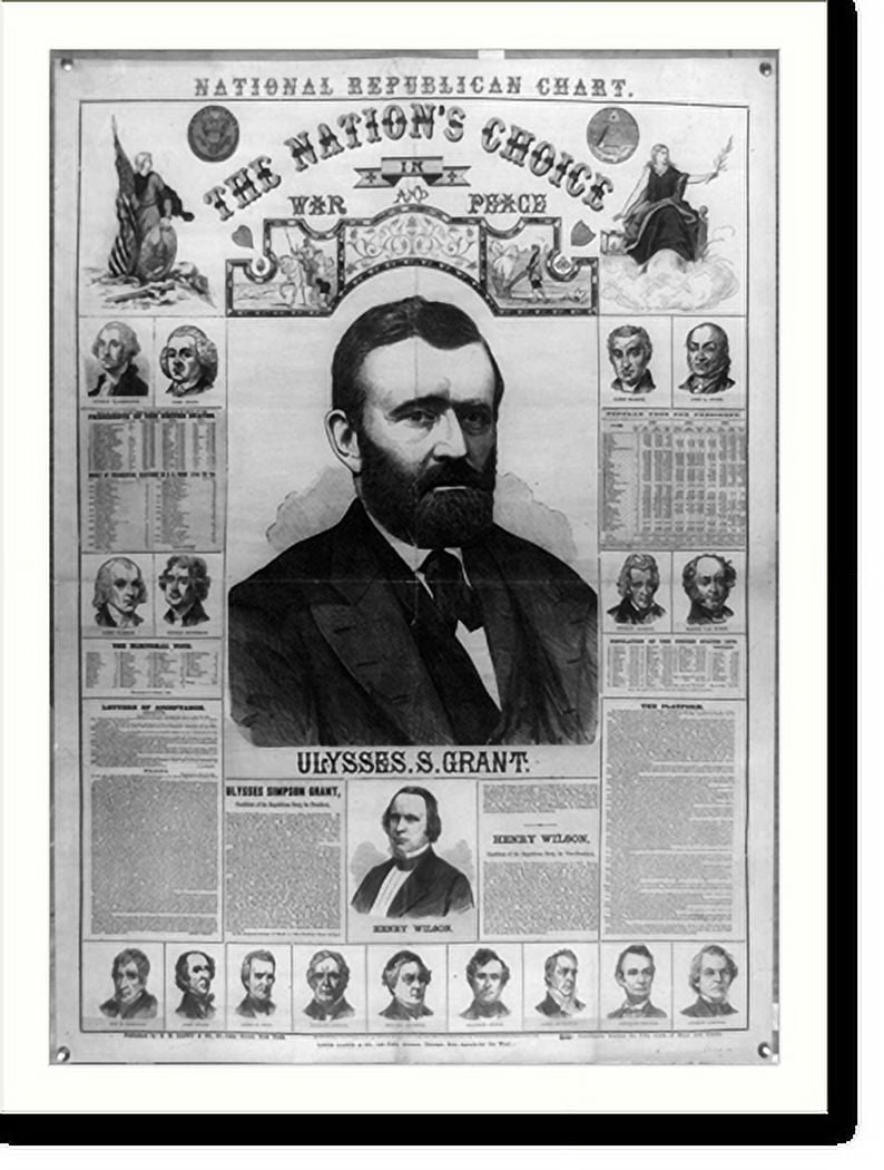 Historic Print, National republican chart, 16" x 20" - Walmart.com