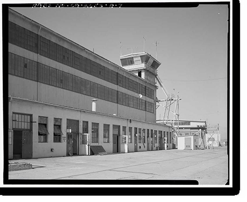Historic Print, Naval Air Station North Island, Seaplane Hangars, Roe ...