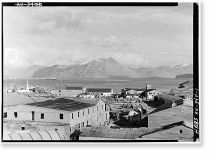 Historic Print, Naval Operating Base Dutch Harbor & Fort Mears ...