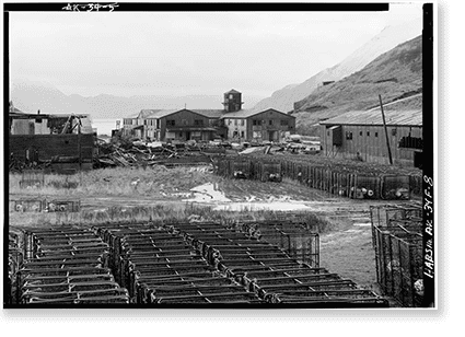 Historic Print, Naval Operating Base Dutch Harbor & Fort Mears ...
