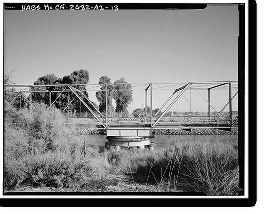 Historic Print, Naval Supply Annex Stockton, Daggett Road Bridge ...