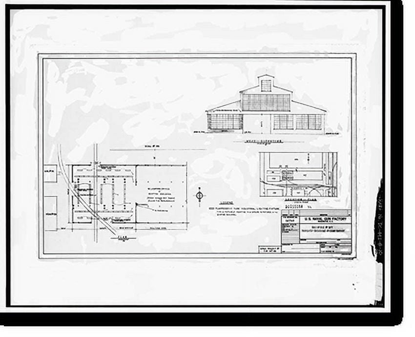 Historic Print, Navy Yard, Boilermakers Shop, Navy Yard Annex ...