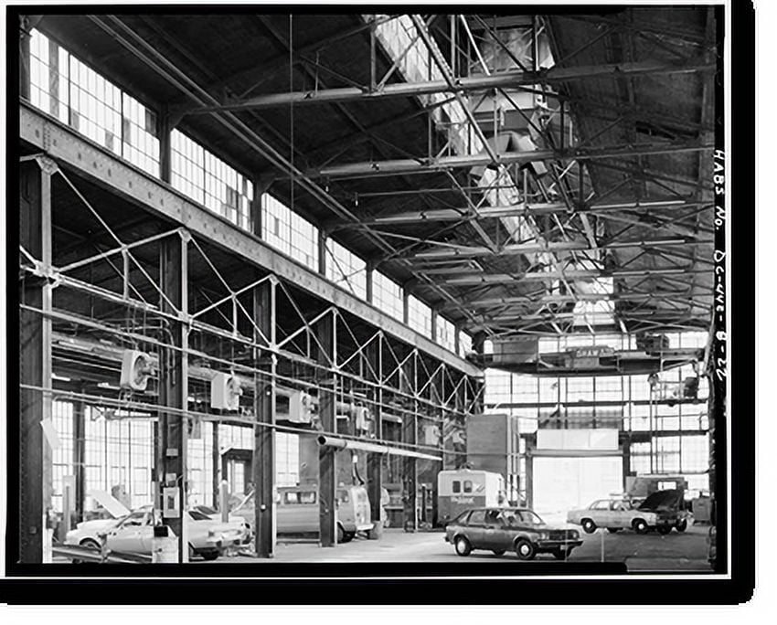 Historic Print, Navy Yard, Boilermakers Shop, Navy Yard Annex ...