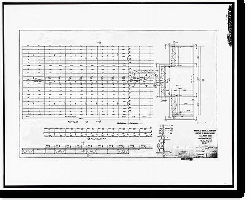 Historic Print, Navy Yard, General Foundry, Navy Yard Annex, Washington ...