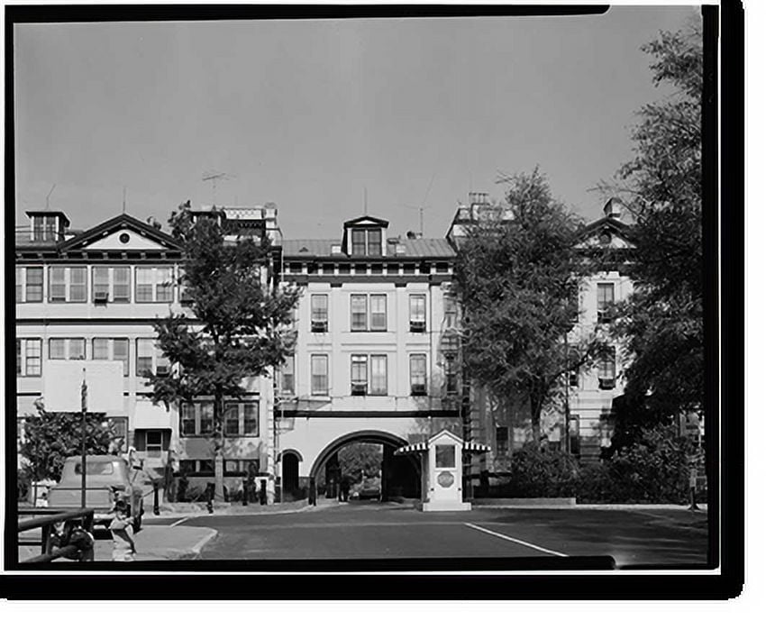 Historic Print, Navy Yard, Main Gate, Eighth & M Streets Southeast ...