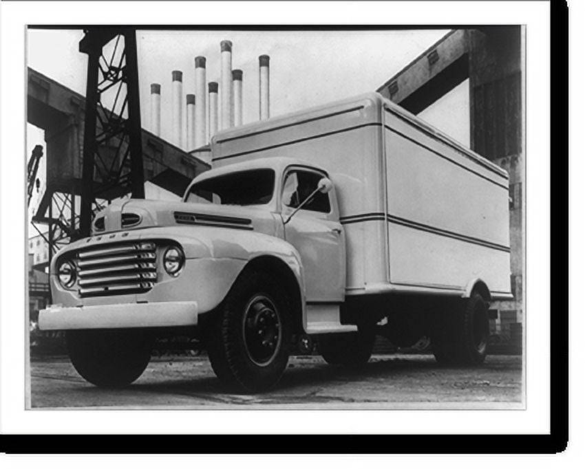 Historic Print, New 1948 seres F-8 Ford 3-ton truck with 195-inch ...