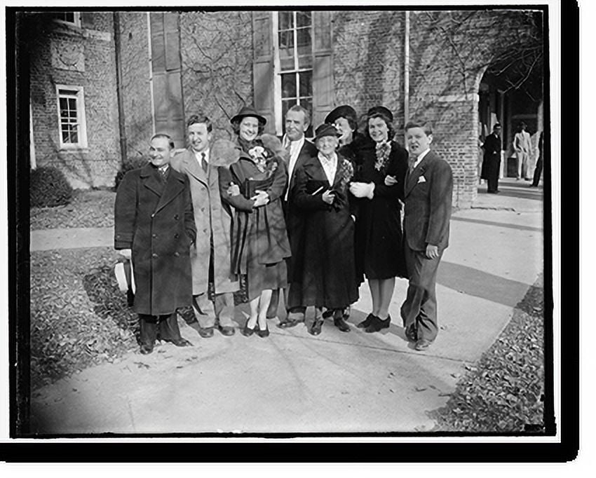 Historic Print, New Jersey senator weds in Virginia. Fairfax Courthouse ...