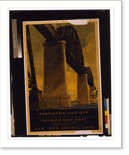 Historic Print, New York Central Lines - Castleton cut-off - Alfred H ...
