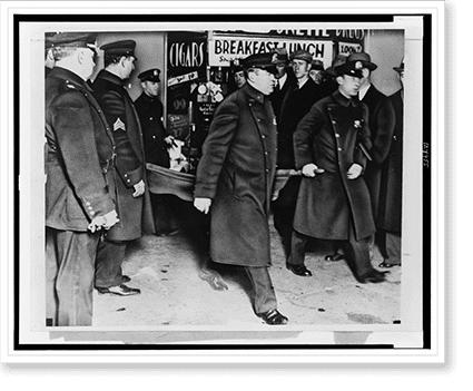Historic Print, [New York City policemen removing the body of Vincent ...