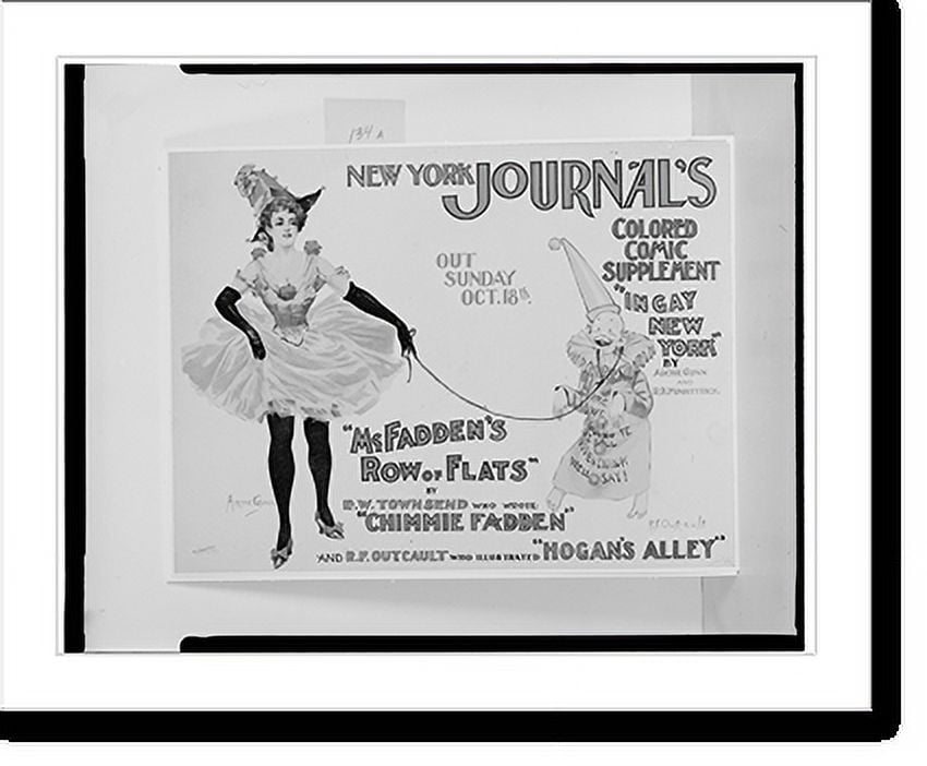 Historic Print, New York Journal's colored comic supplement In gay New ...