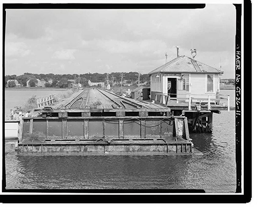 Historic Print, New York, New Haven & Hartford Railroad, Mystic River ...