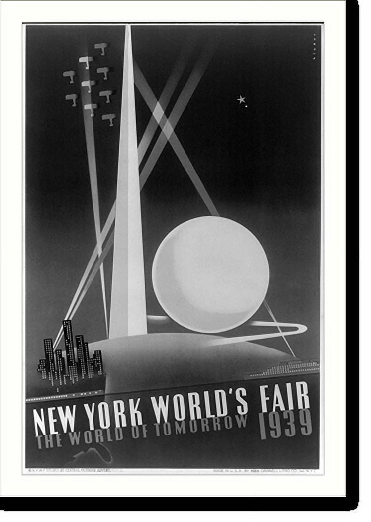 Historic Print, New York World's fair, the world of tomorrow, 1939 ...