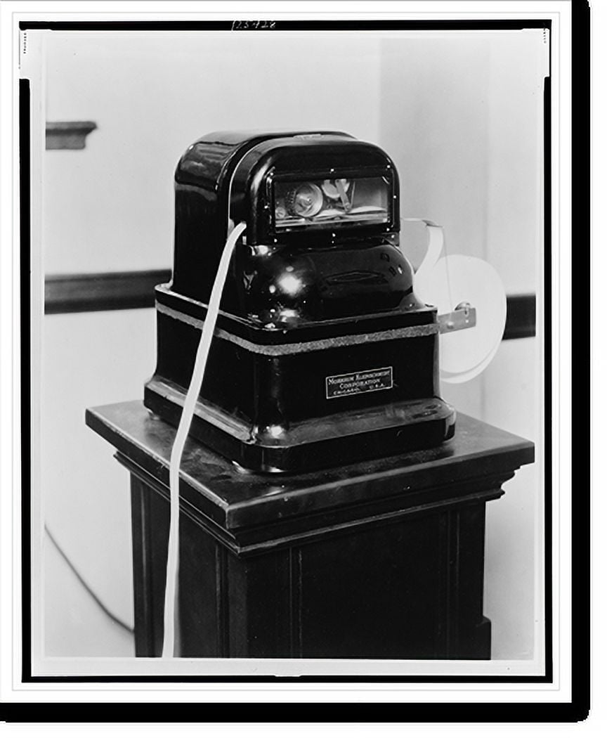 Historic Print, New ticker instrument [manufactured by the Morkrum ...