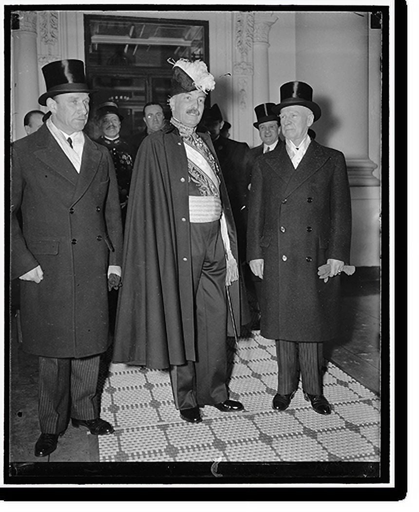 Historic Print, Newly appointed French Ambassador, Count Rene de Saint ...