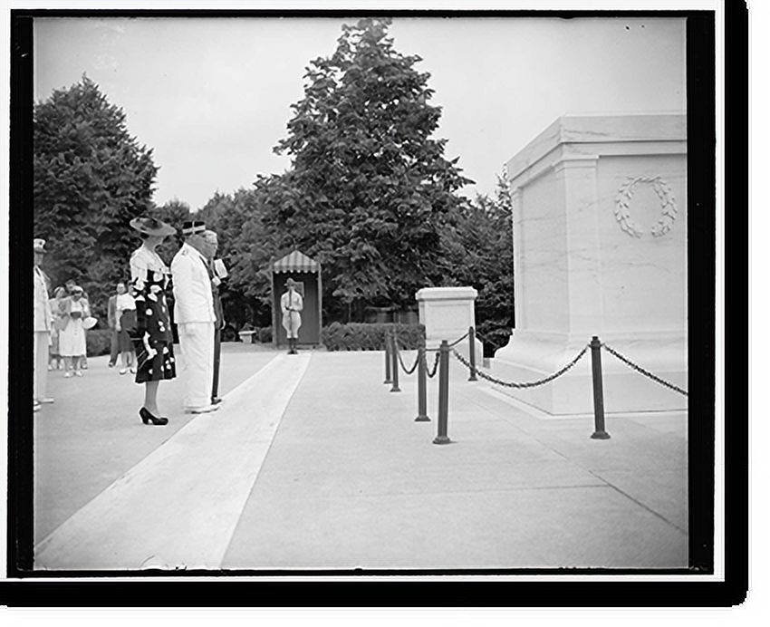 Historic Print, Norwegian royal couple pay tribute to America's Unknown ...