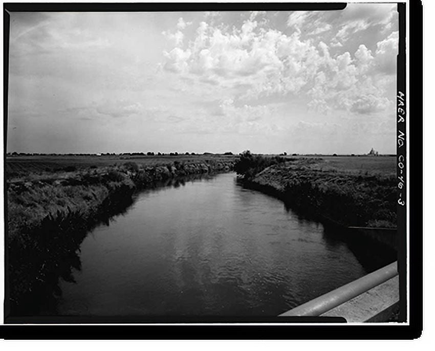 Historic Print, O'Brian Canal, South Platte River Drainage Area ...