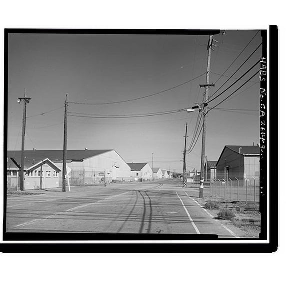 Historic Print, Oakland Naval Supply Center, Maritime Street at Seventh ...