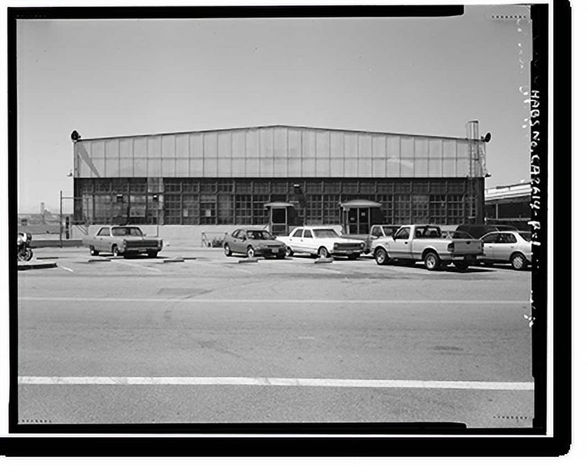 Historic Print, Oakland Naval Supply Center, Pier Transit Sheds, North ...