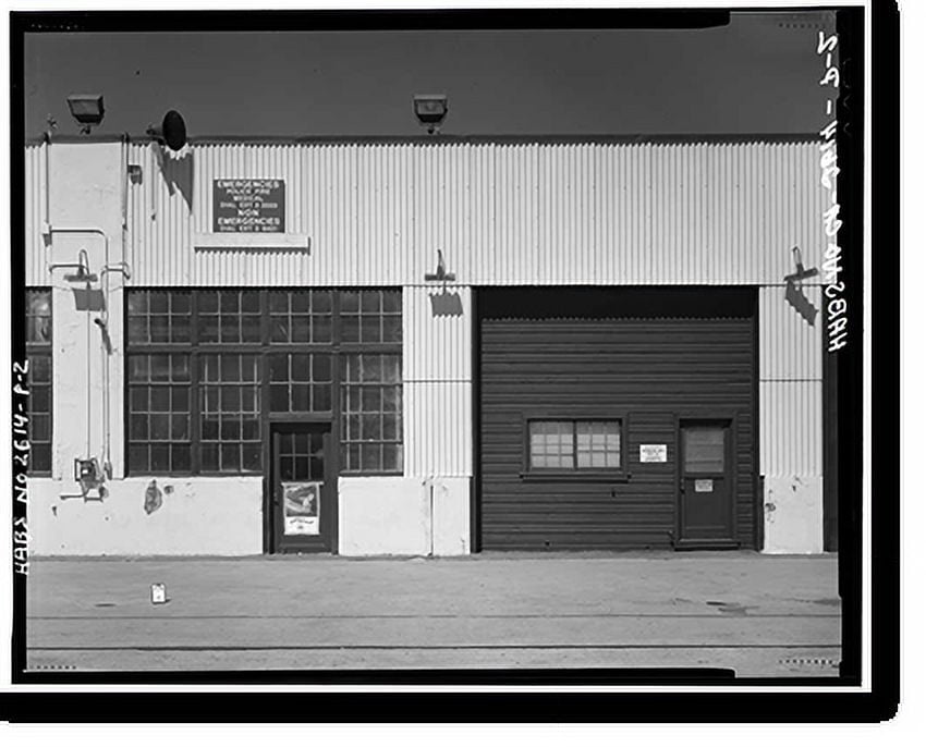 Historic Print, Oakland Naval Supply Center, Pier Transit Sheds, North ...