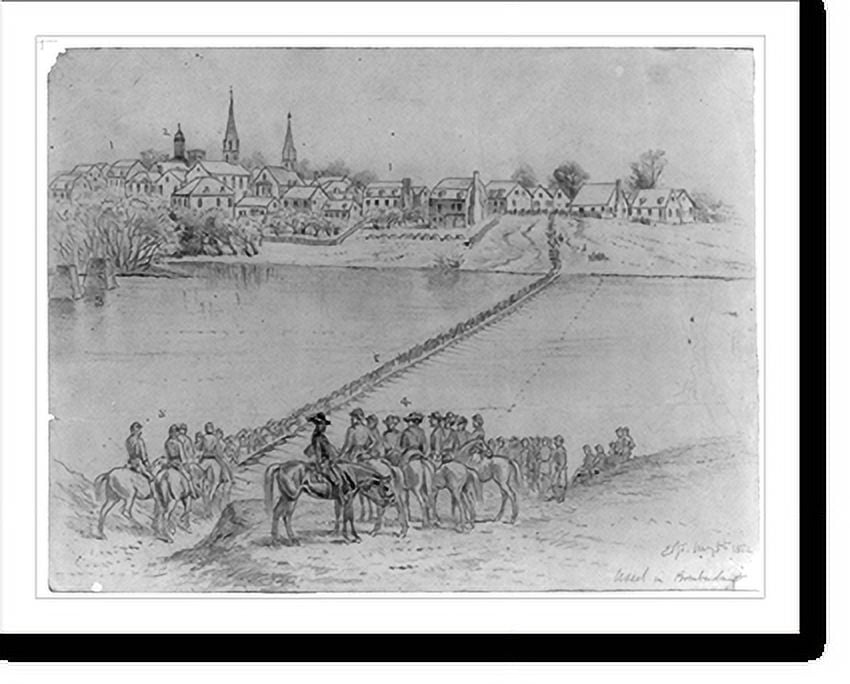 Historic Print, Occupation of Fredericksburg. General McDowell's corps ...