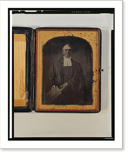 Historic Print, [Occupational portrait of an unidentified clergyman ...
