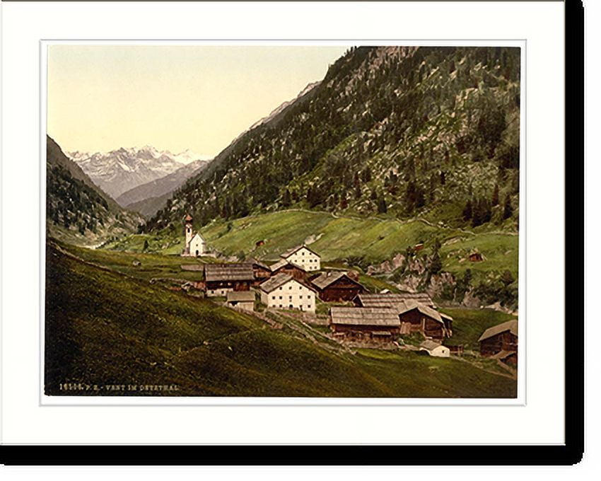 Historic Print, Oetz Valley view in the valley Tyrol Austro-Hungary, 16 ...