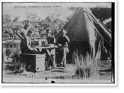 Historic Print, Officers' breakfast, Colonia Dublan, 16" x 20 ...