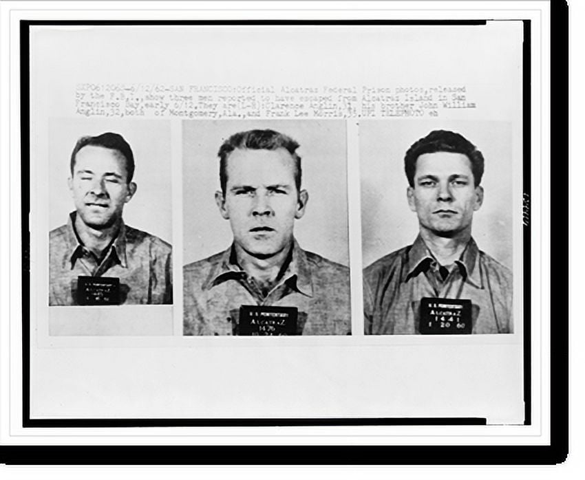 Historic Print, Official Alcatraz Federal Prison photos, ..., show ...